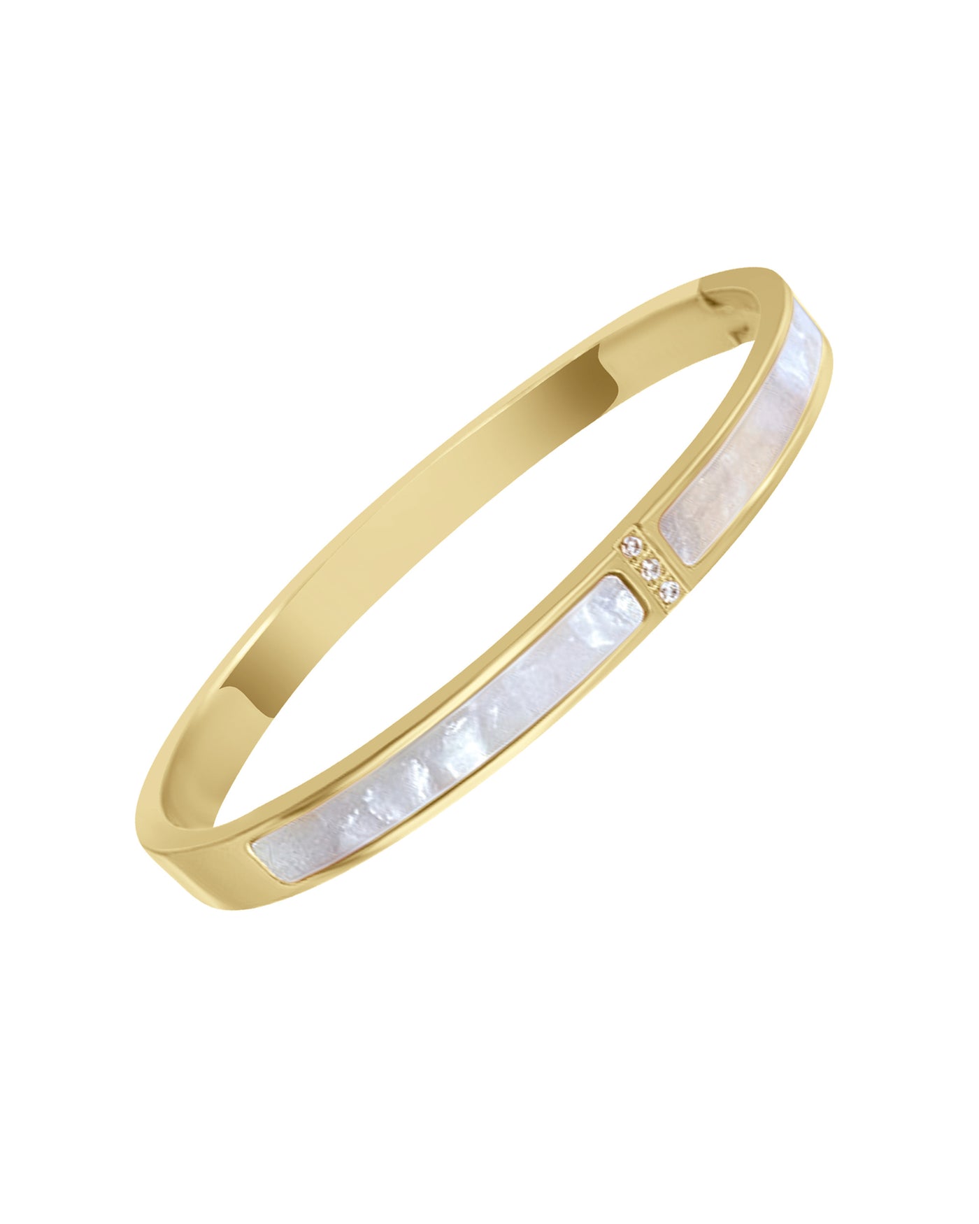 COLLIER EN ACIER DORE OURSON AVEC NACRE ET COEUR LOVE – Venizi